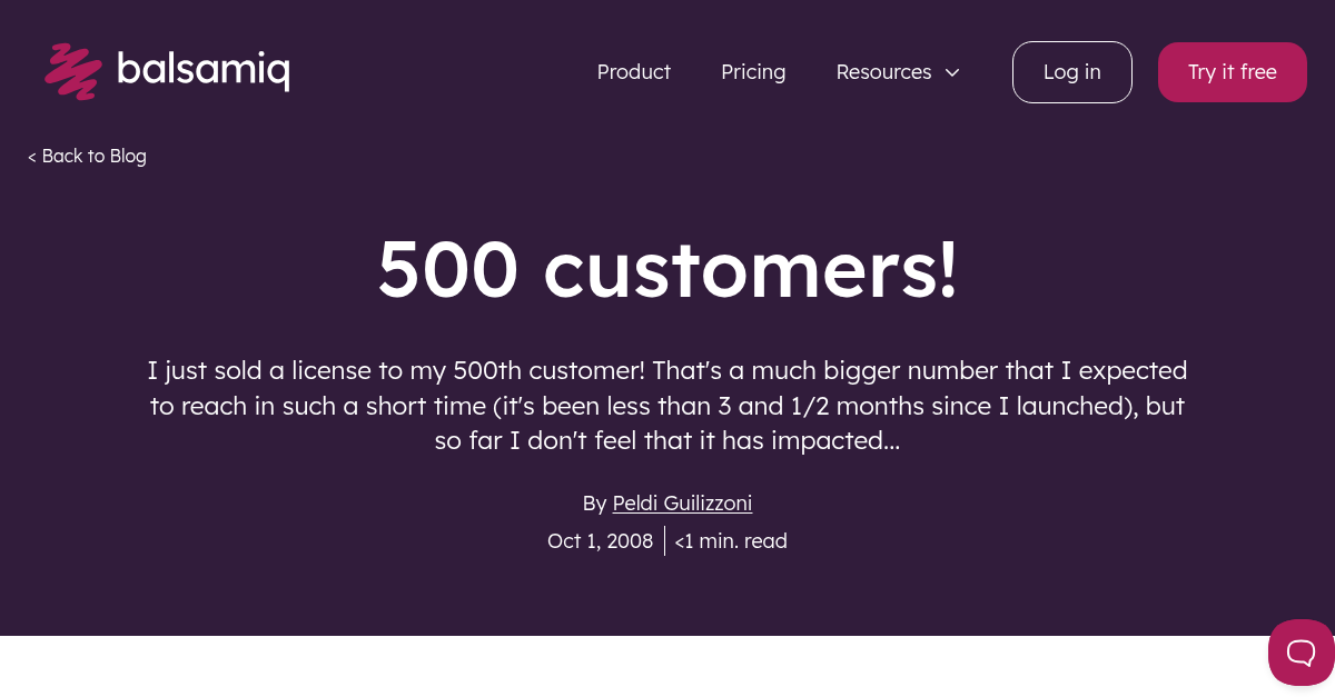 500 customers!
