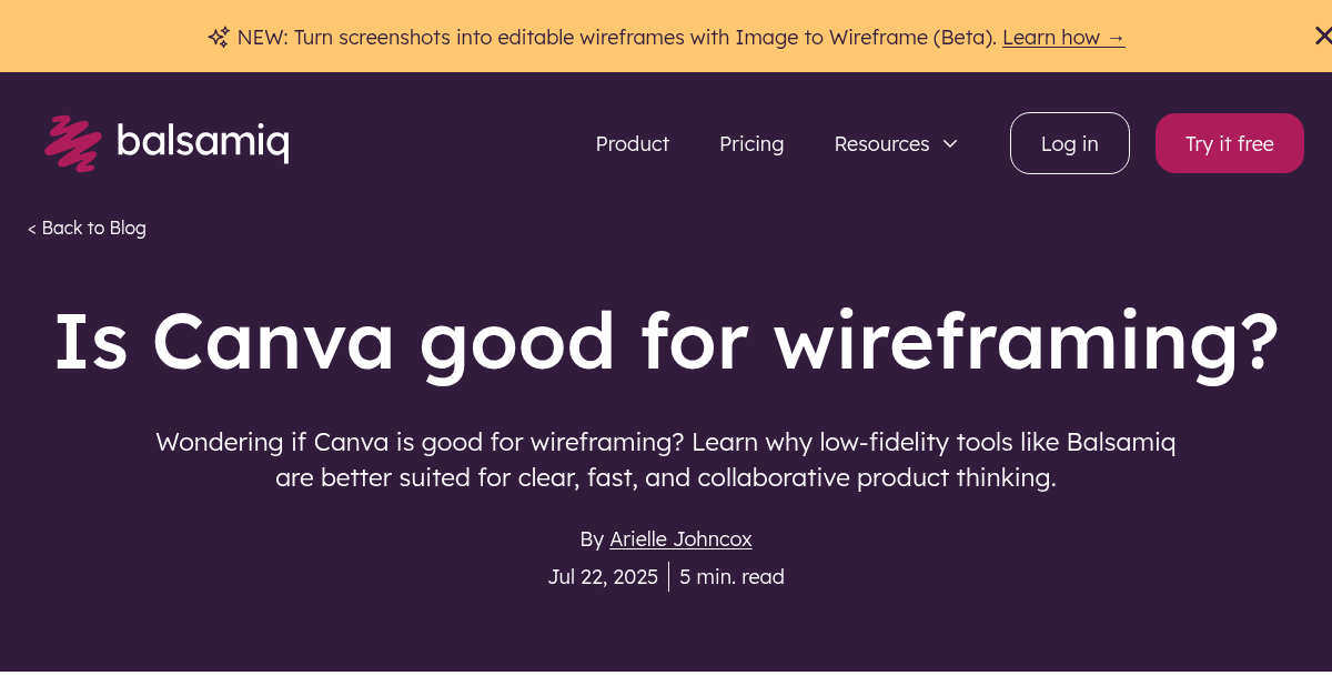Is Canva good for wireframing?