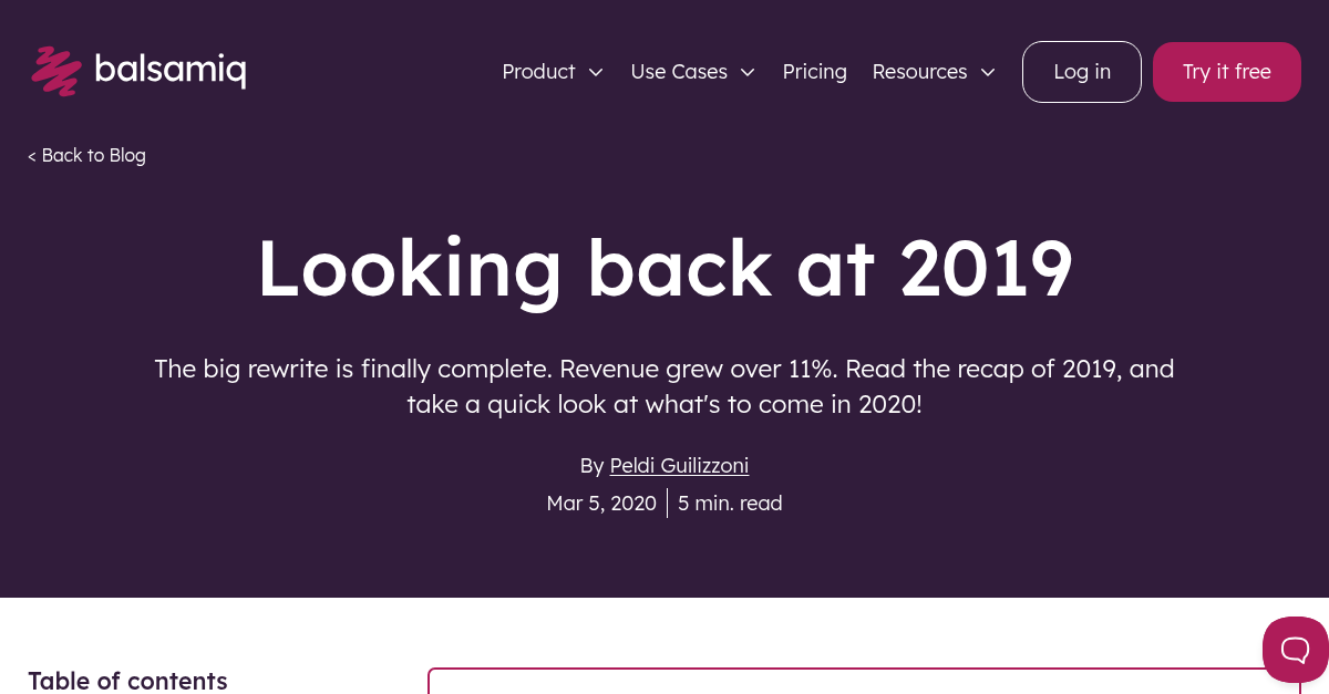 Looking back at 2019