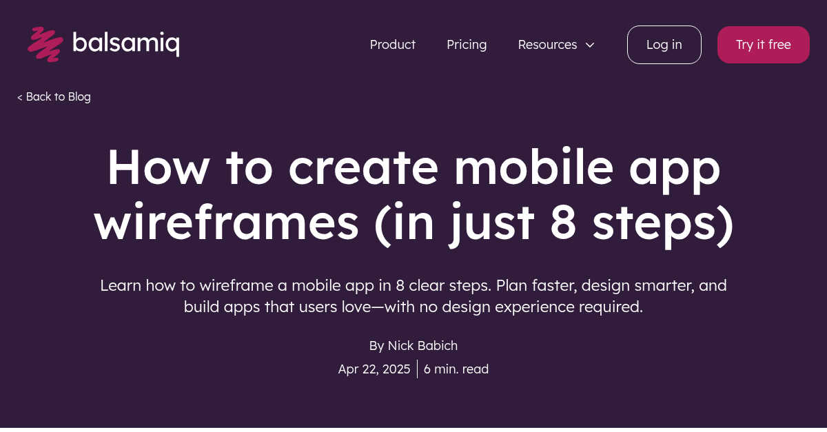 How to create mobile app wireframes (in just 8 steps)