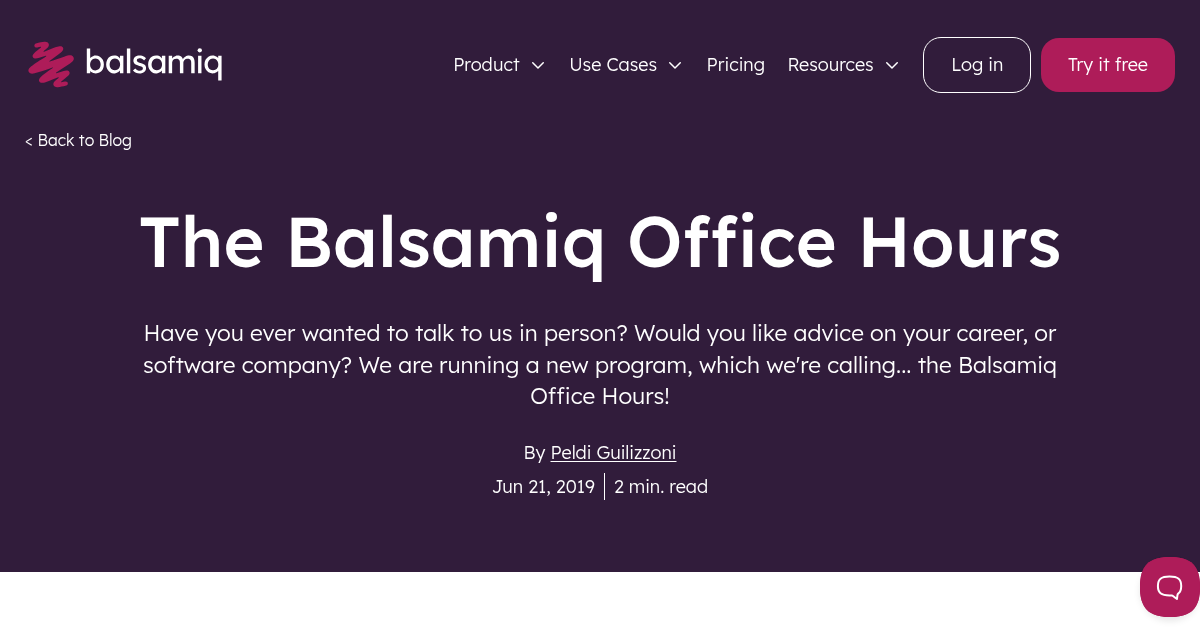 The Balsamiq Office Hours