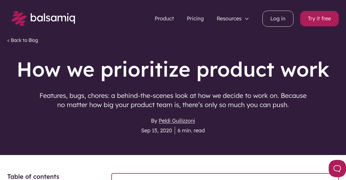 How we prioritize product work