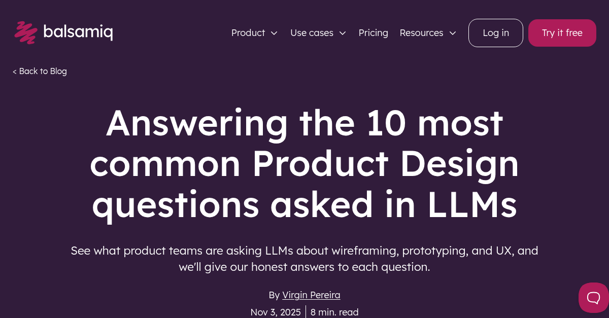 Answering the 10 most common Product Design questions asked in LLMs