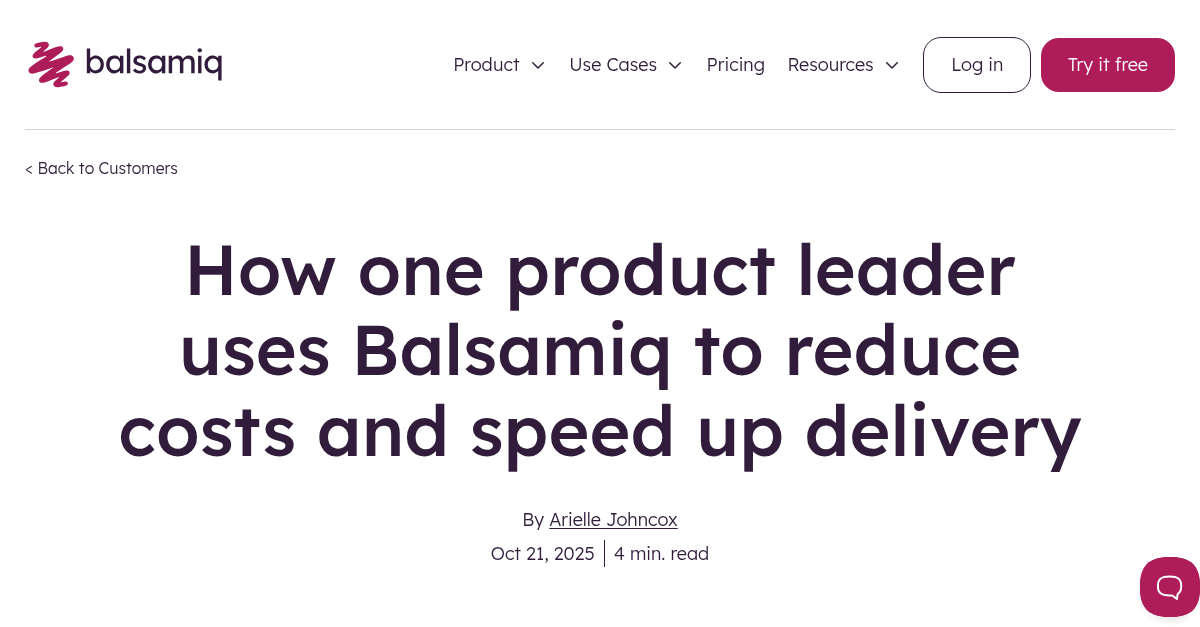How one product leader uses Balsamiq to reduce costs and speed up delivery