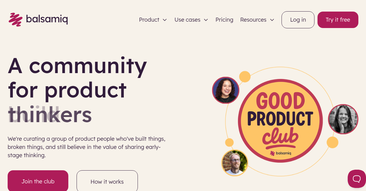 Join Good Product Club by Balsamiq