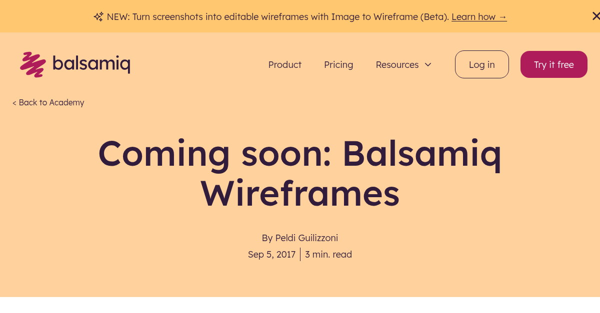 Coming soon: Balsamiq Wireframes