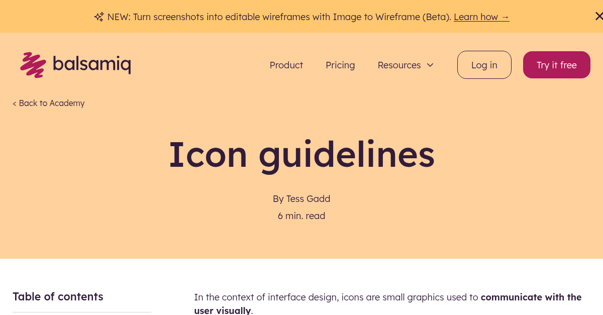 Icon guidelines