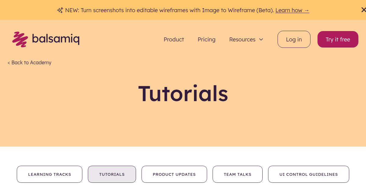 Wireframing & UX tutorials - Tutorials
