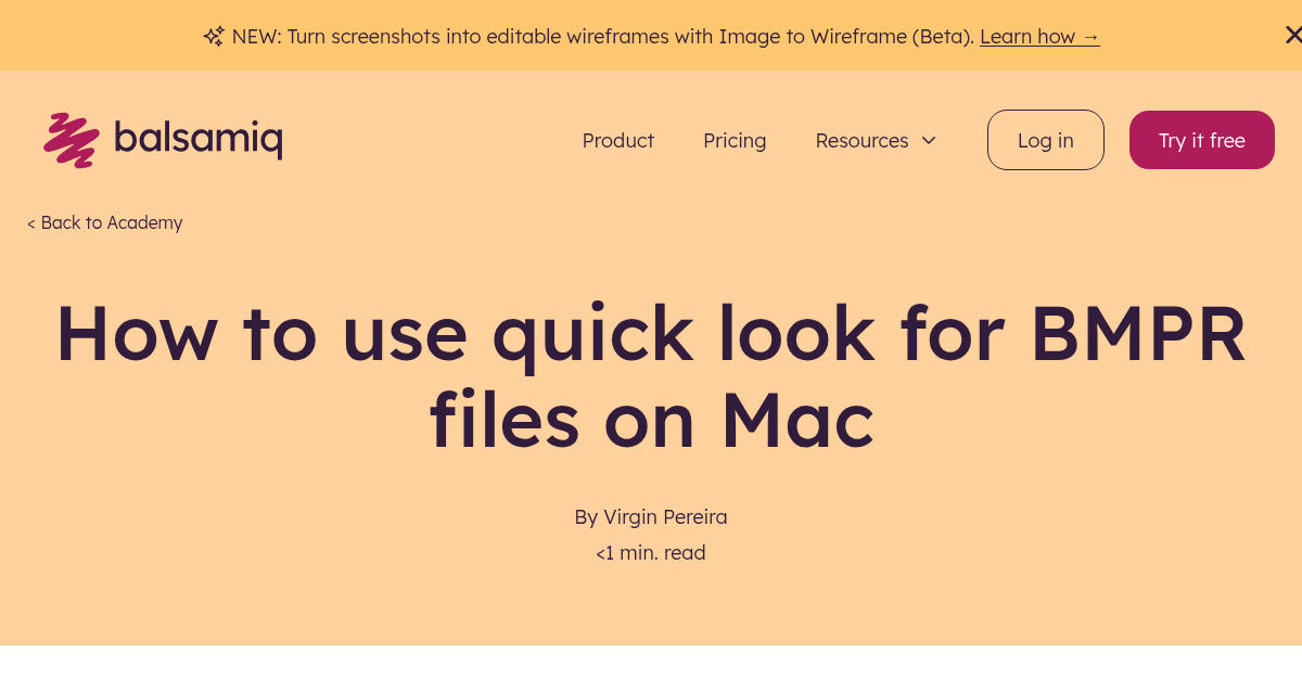 How to use quick look for BMPR files on Mac