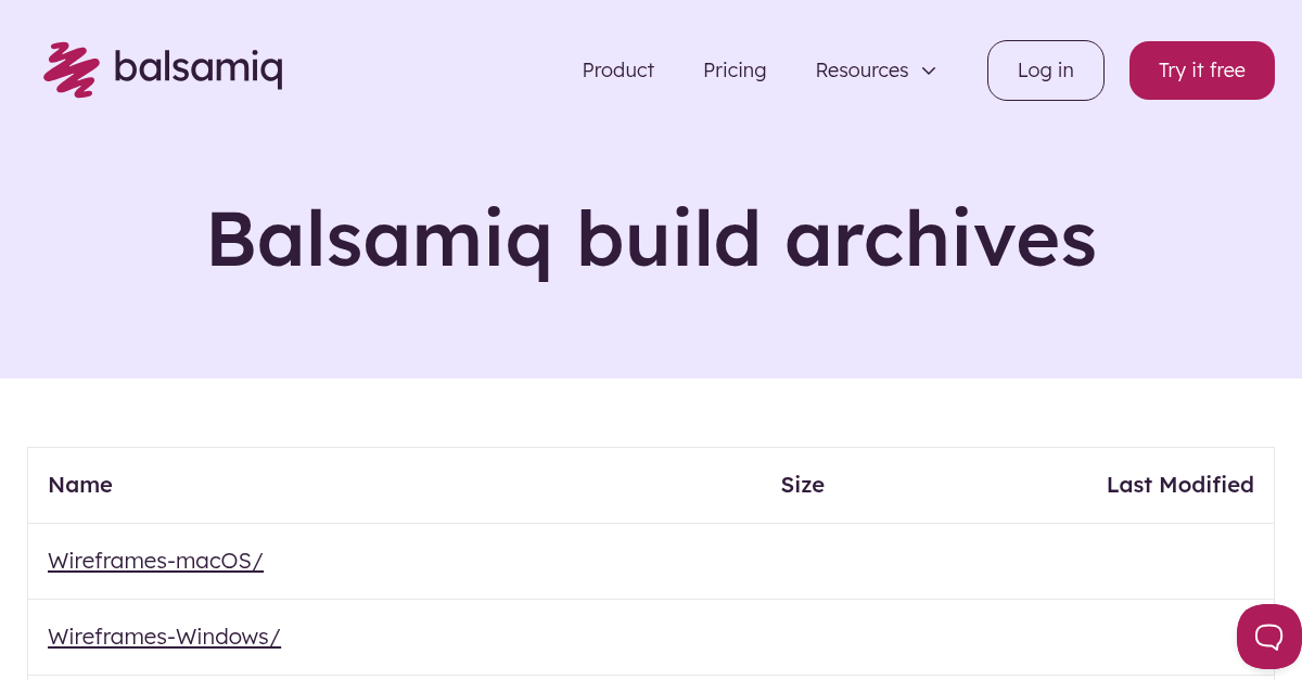 Balsamiq build archives