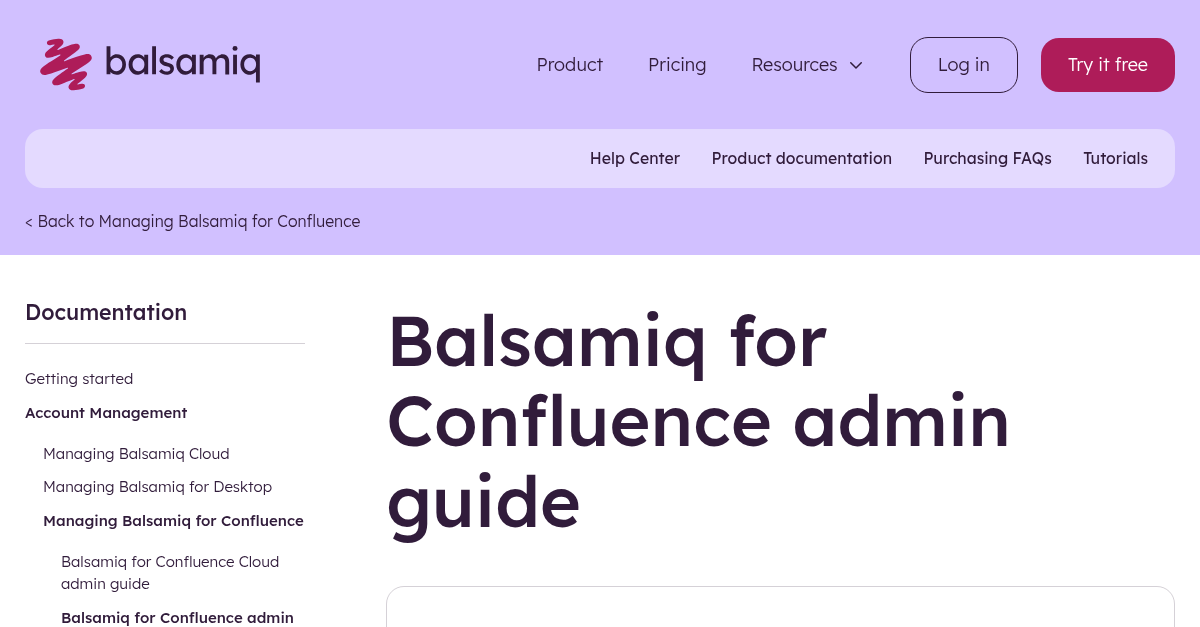 Balsamiq For Confluence Admin Guide Balsamiq Documentation