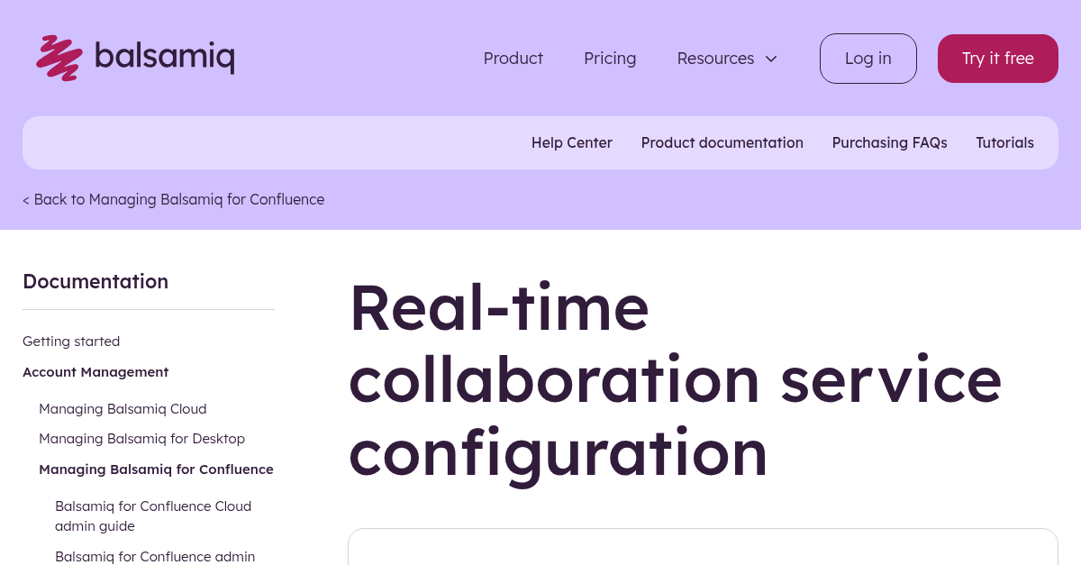 Balsamiq for Confluence DC real-time collaboration setup guide ...