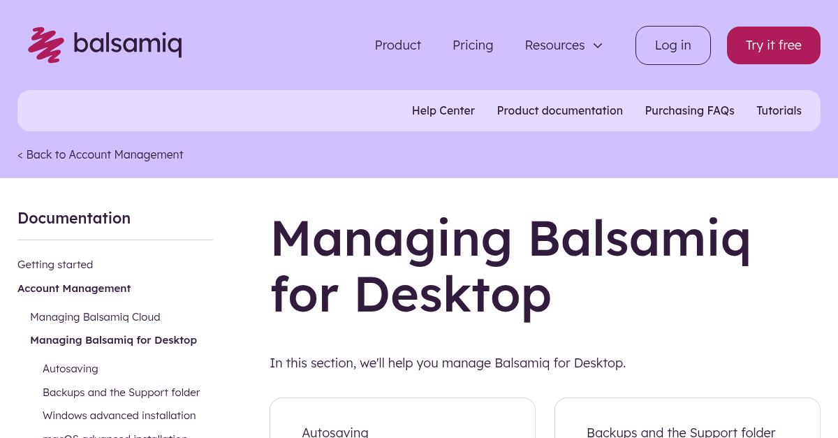Balsamiq for Desktop management and setup guide - Balsamiq documentation