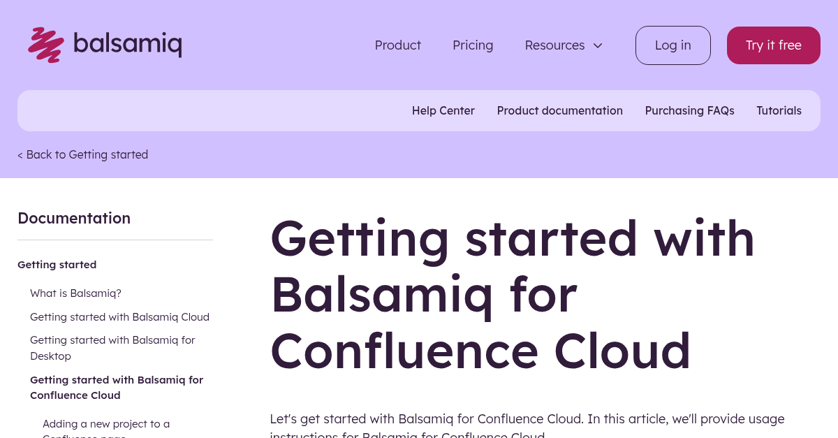 Getting started with Balsamiq for Confluence Cloud - Balsamiq documentation Getting started with Balsamiq for Confluence Cloud - Balsamiq documentation