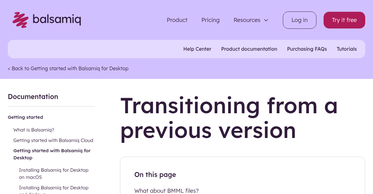 Transitioning from a previous version - Balsamiq documentation Transitioning from a previous version - Balsamiq documentation