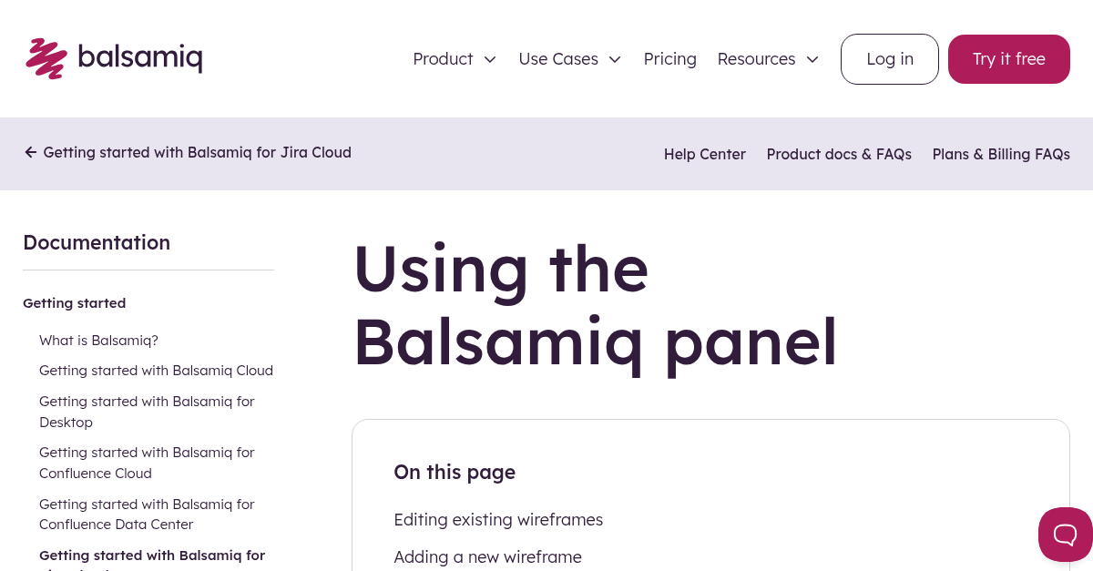 How to use the Balsamiq panel in Jira Cloud - Balsamiq documentation