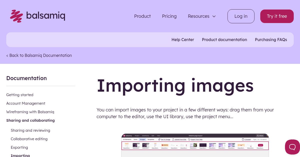 How to import images into Balsamiq - Balsamiq documentation