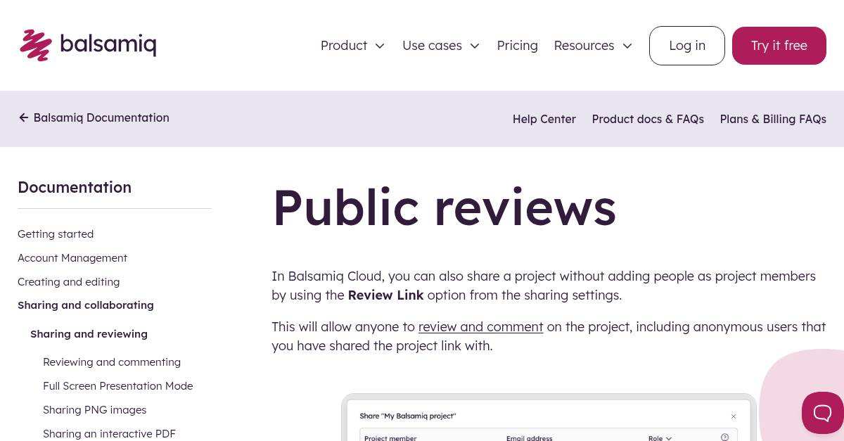 How to create public review links in Balsamiq Cloud - Balsamiq ...