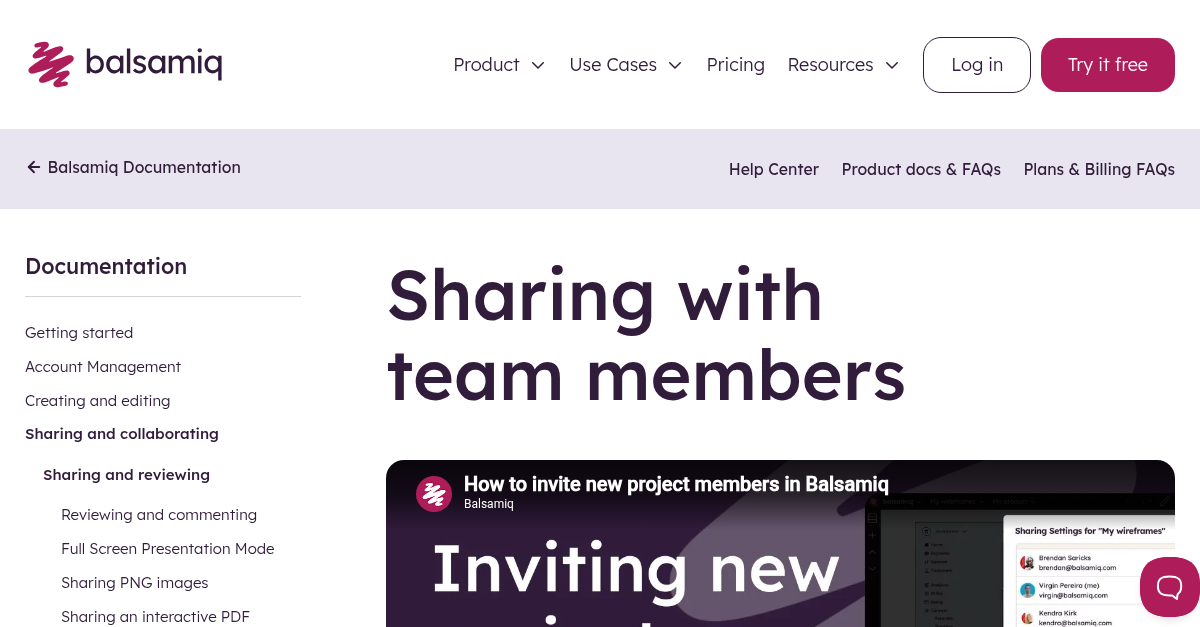 How to share Balsamiq wireframes for team review - Balsamiq documentation
