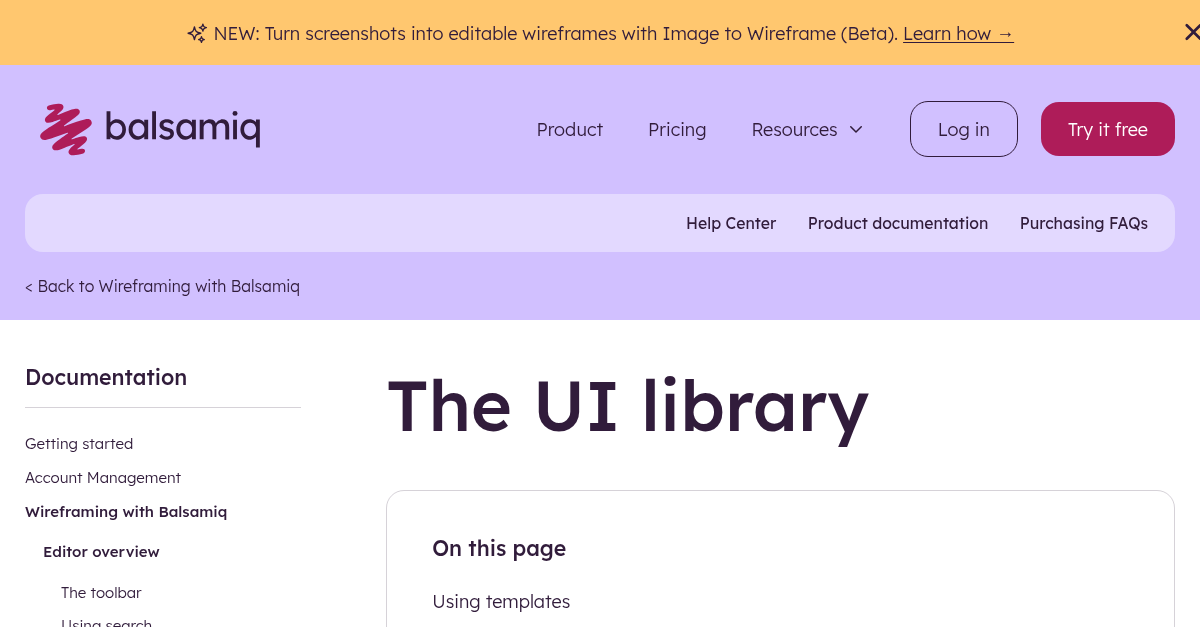 How to use the UI library in Balsamiq - Balsamiq documentation