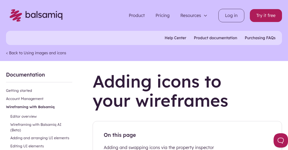 How to use icons in Balsamiq - Balsamiq documentation