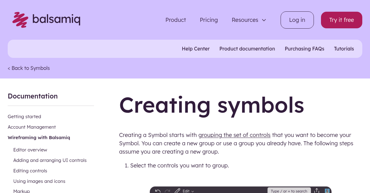 How to create reusable symbols in Balsamiq - Balsamiq documentation
