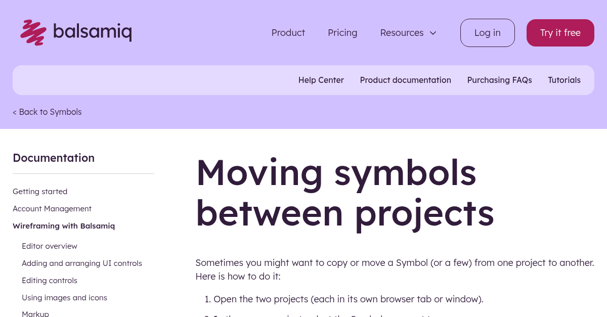 How to move reusable symbols between projects in Balsamiq - Balsamiq ...