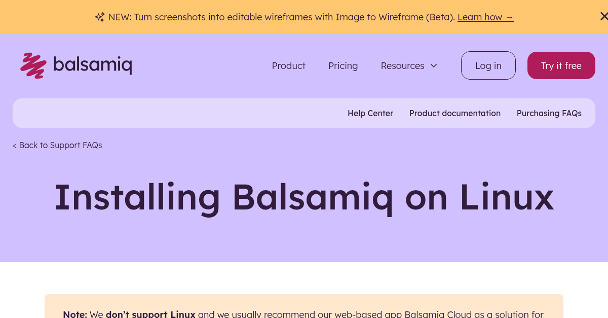 Installing Balsamiq on Linux