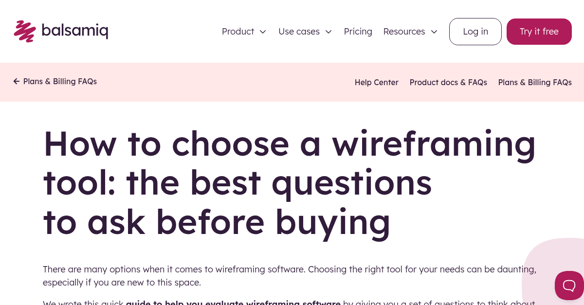 How to choose a wireframing tool to meet your needs